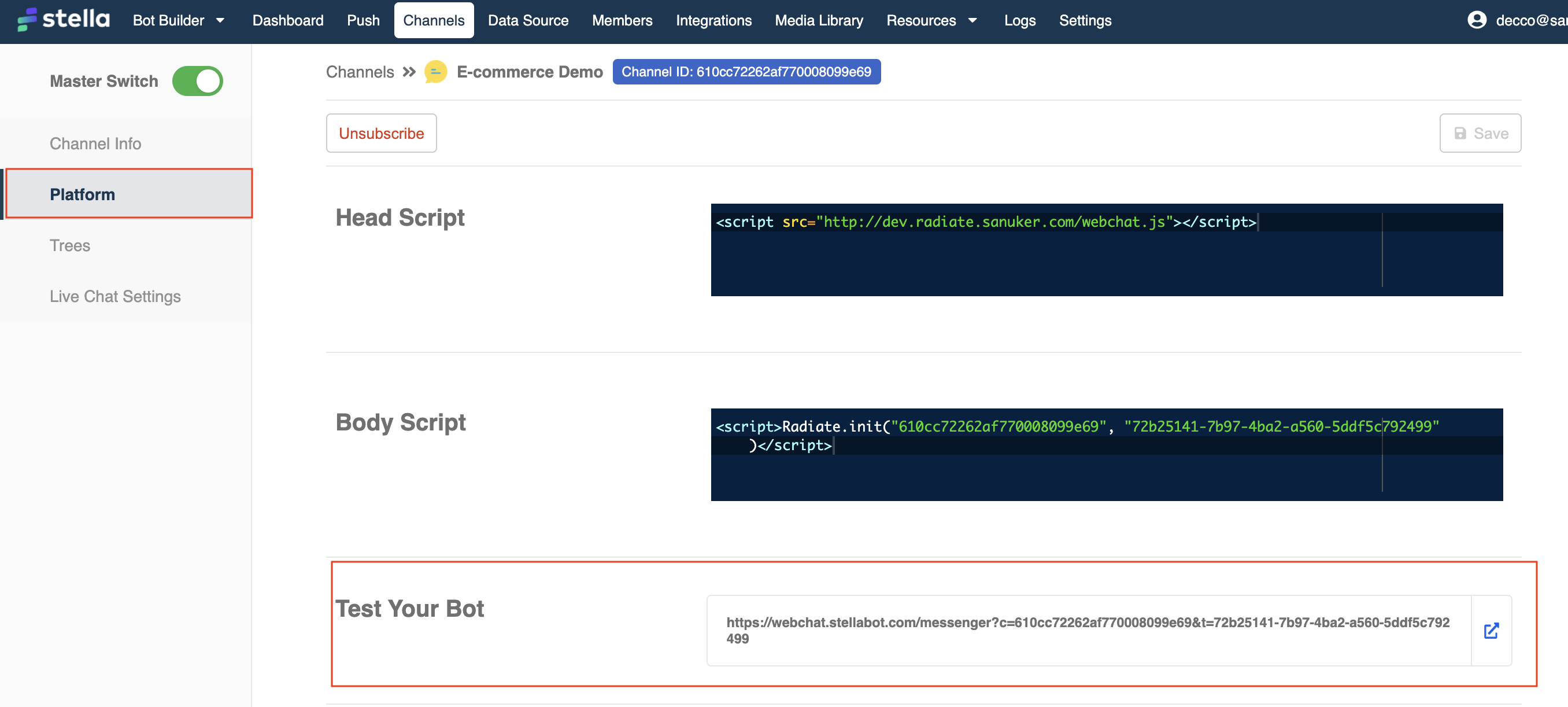 Web Chat Deployment | WOZTELL Platform Documentation