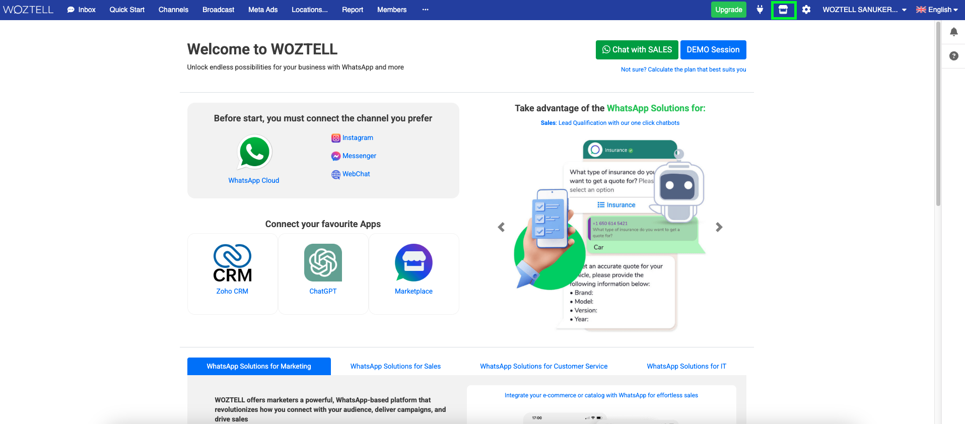 Quick Flows Extension | WOZTELL Platform Documentation